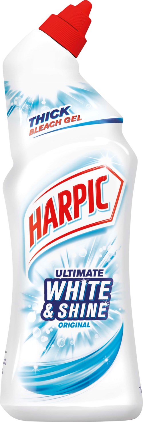 Harpic Ultimate White & Shine Desinfecting Toilett Cleaner 750 ml ...