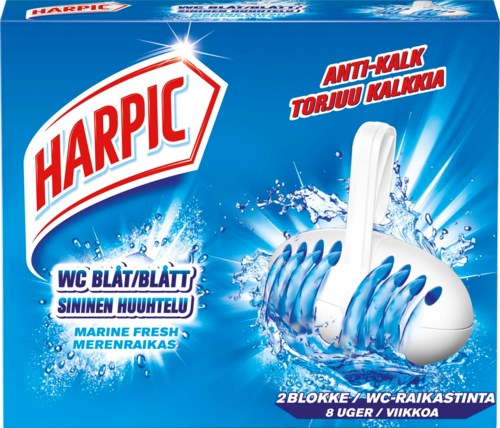 Harpic WC Blue Limescale Remover Marine Fresh Block | lyko.com