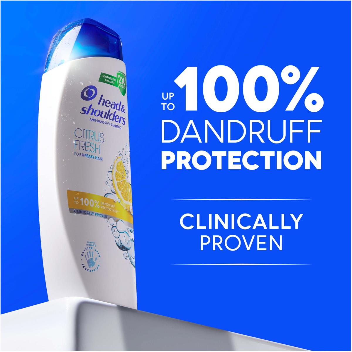 Head & Shoulders Citrus Fresh Anti Dandruff Shampoo for Greasy Hair 500 ...