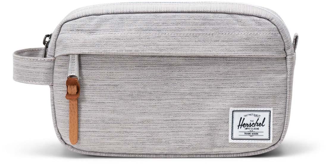 Herschel Chapter Small Travel Kit Light Grey Crosshatch | lyko.com