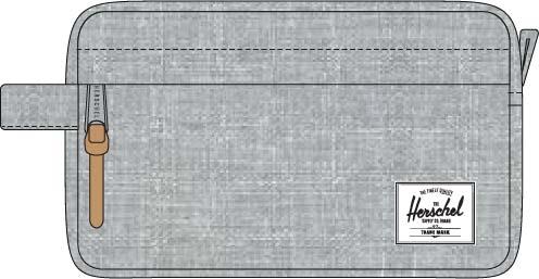 Herschel Chapter Travel Kit Light Grey Crosshatch | lyko.com