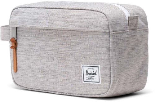 Herschel Chapter Travel Kit Light Grey Crosshatch | lyko.com