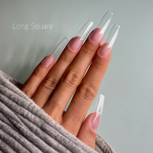 HodaNails Full Cover Soft Gel Extension Kit Square Long | lyko.com