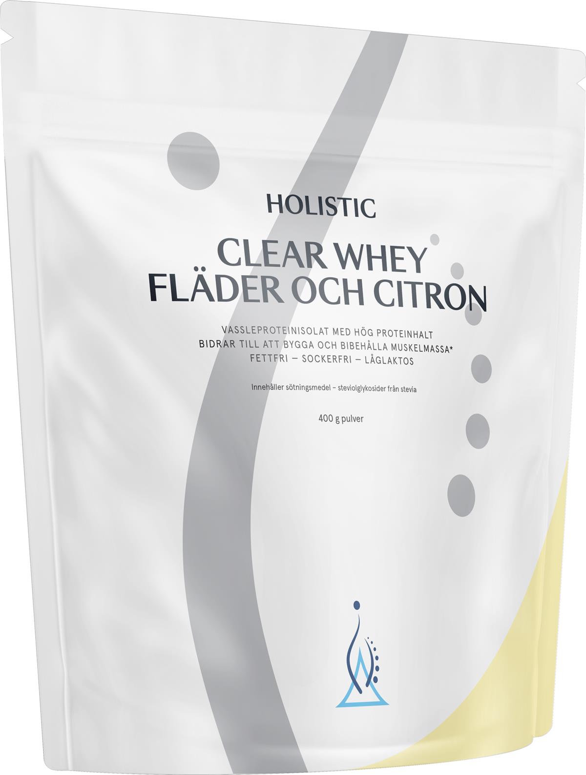 Holistic Clear Whey Vassleproteinisolat Fläder & Citron 400 g | lyko.com