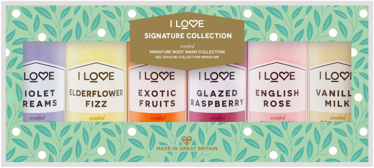 I Love... Signature I Love Selection Box Body Wash Pack 6 x 100 ml 600 ...