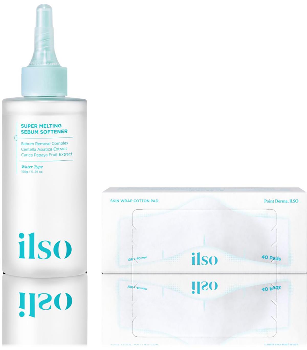 ilso Super Melting Sebum Softener & Cotton Pad Set 150 g | lyko.com