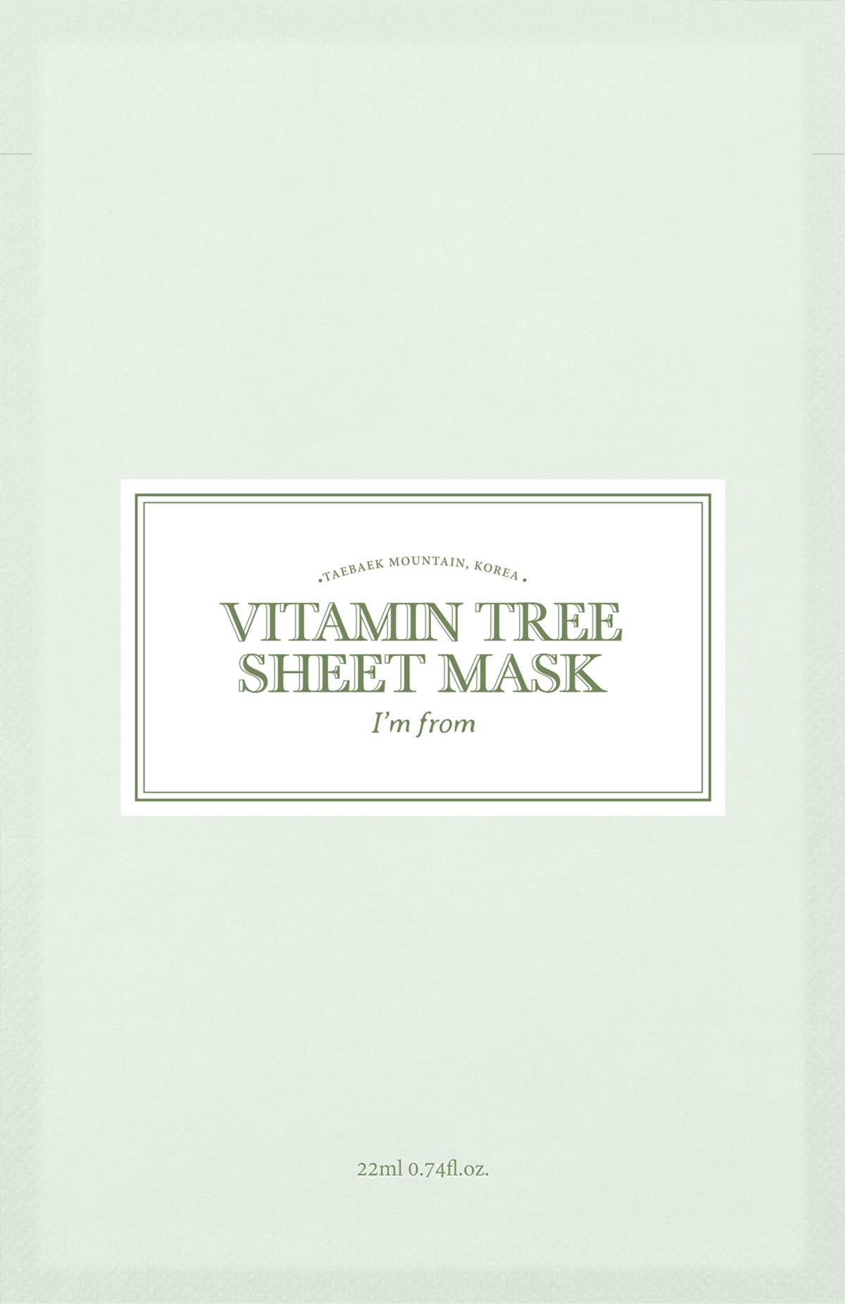 I'm From Vitamin Tree Sheet Mask 22 ml | lyko.com