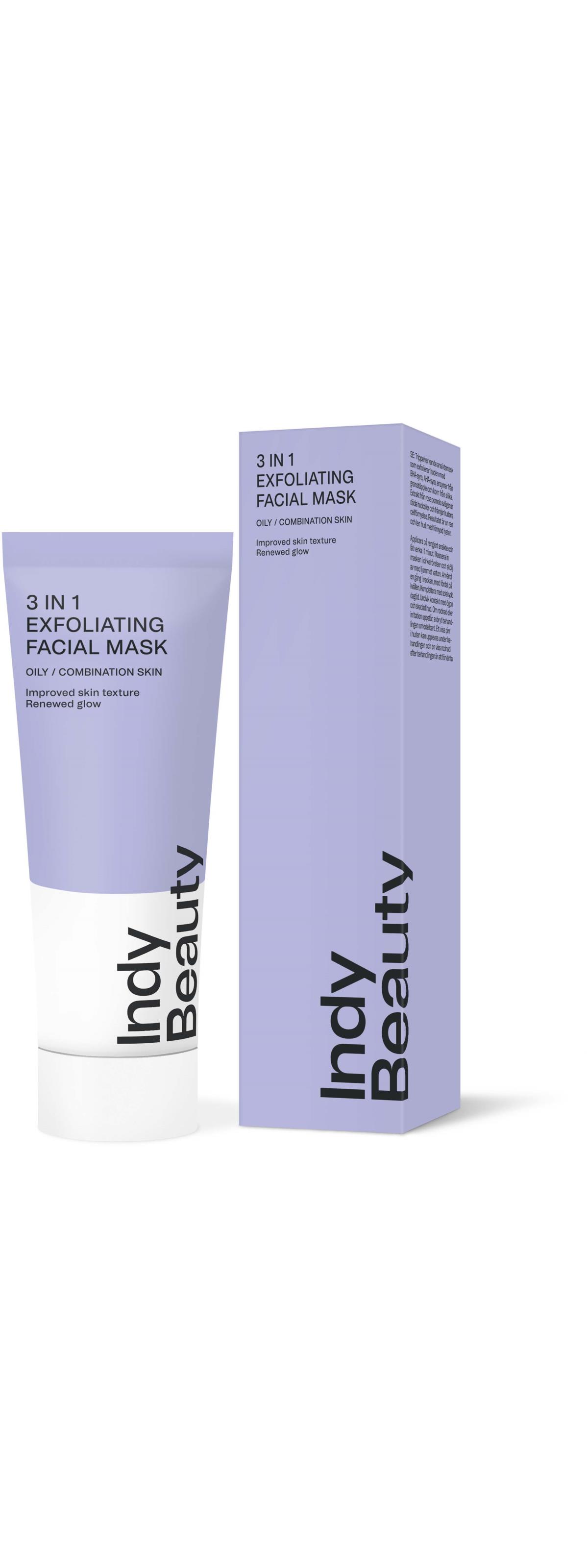 INDY BEAUTY 3 In 1 Exfoliating Facial Mask 75 ml | lyko.com