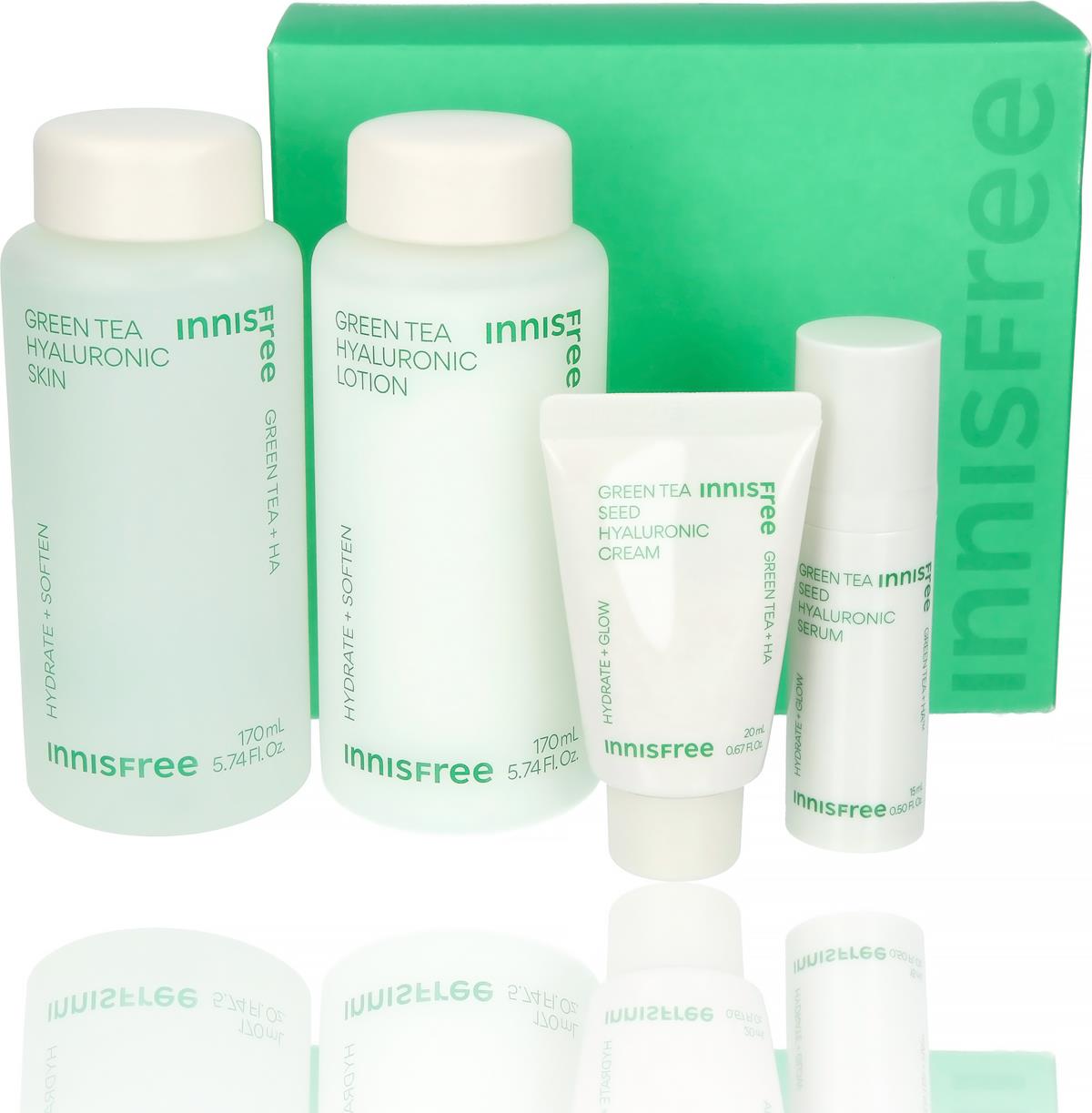 Innisfree Green Tea Hyaluronic Skin Care Set | lyko.com