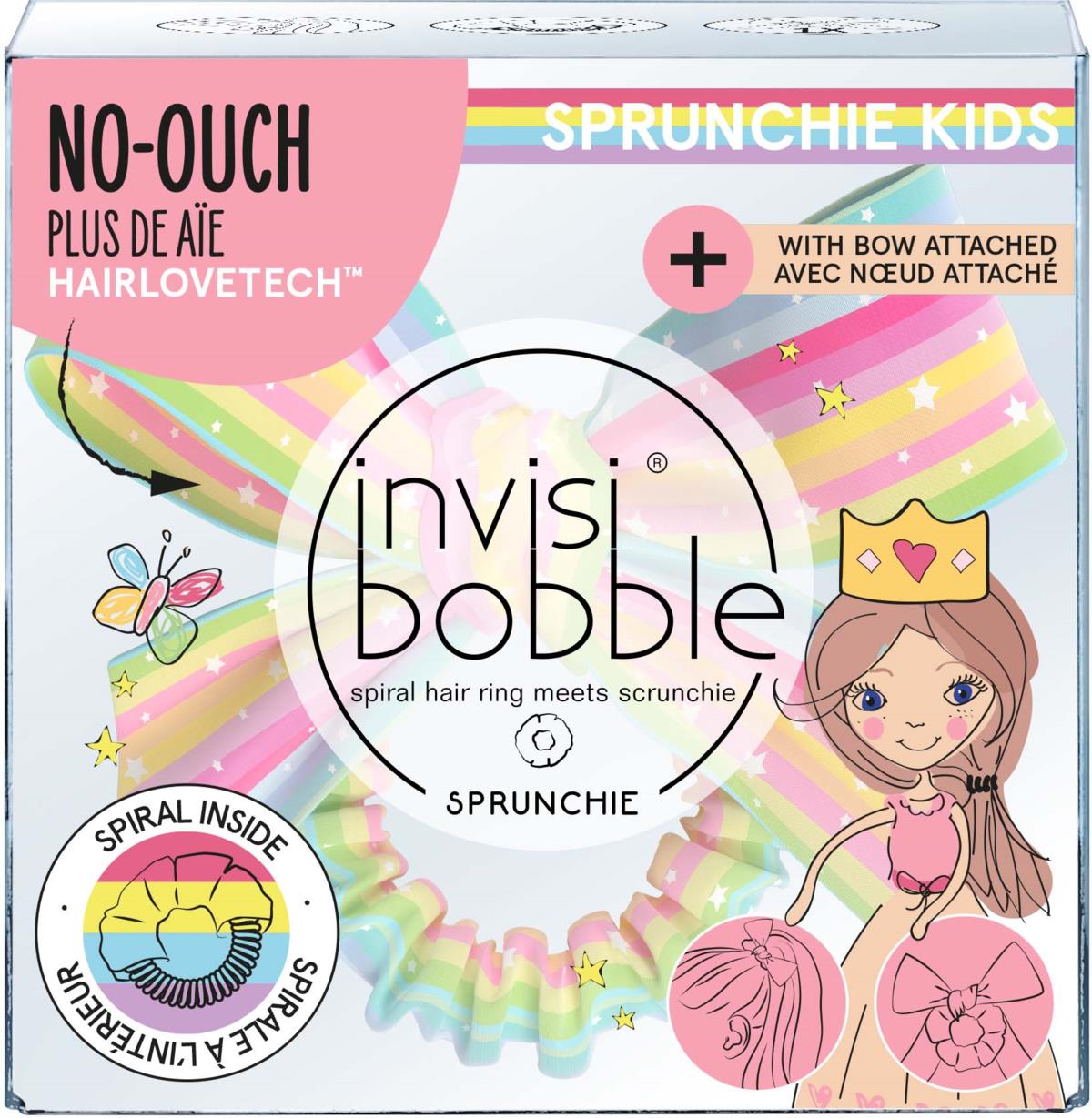 Invisibobble Kids Slim Sprunchie w. BOW Let‘s Chase Rainbows | lyko.com
