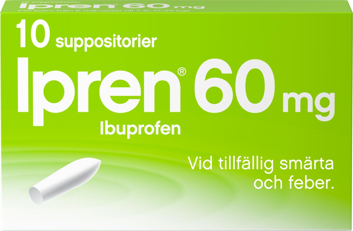 Ipren 60mg Suppositorium 10 st | lyko.com