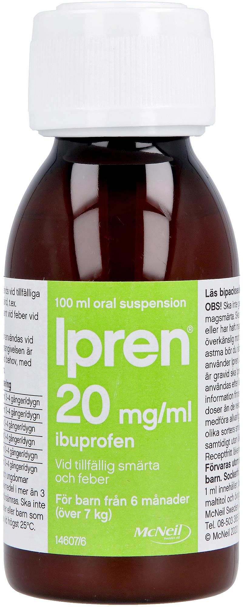 Ipren Oral Suspension 20mg/ml 100 ml | lyko.com