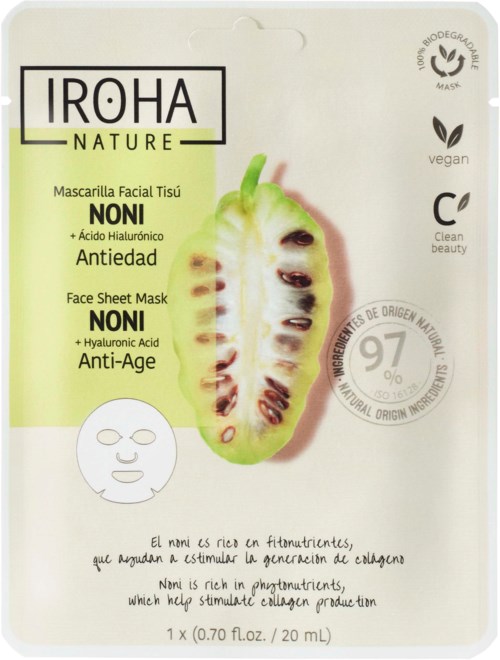 IROHA NATURE Anti-Age Noni Face Sheet Mask | lyko.com