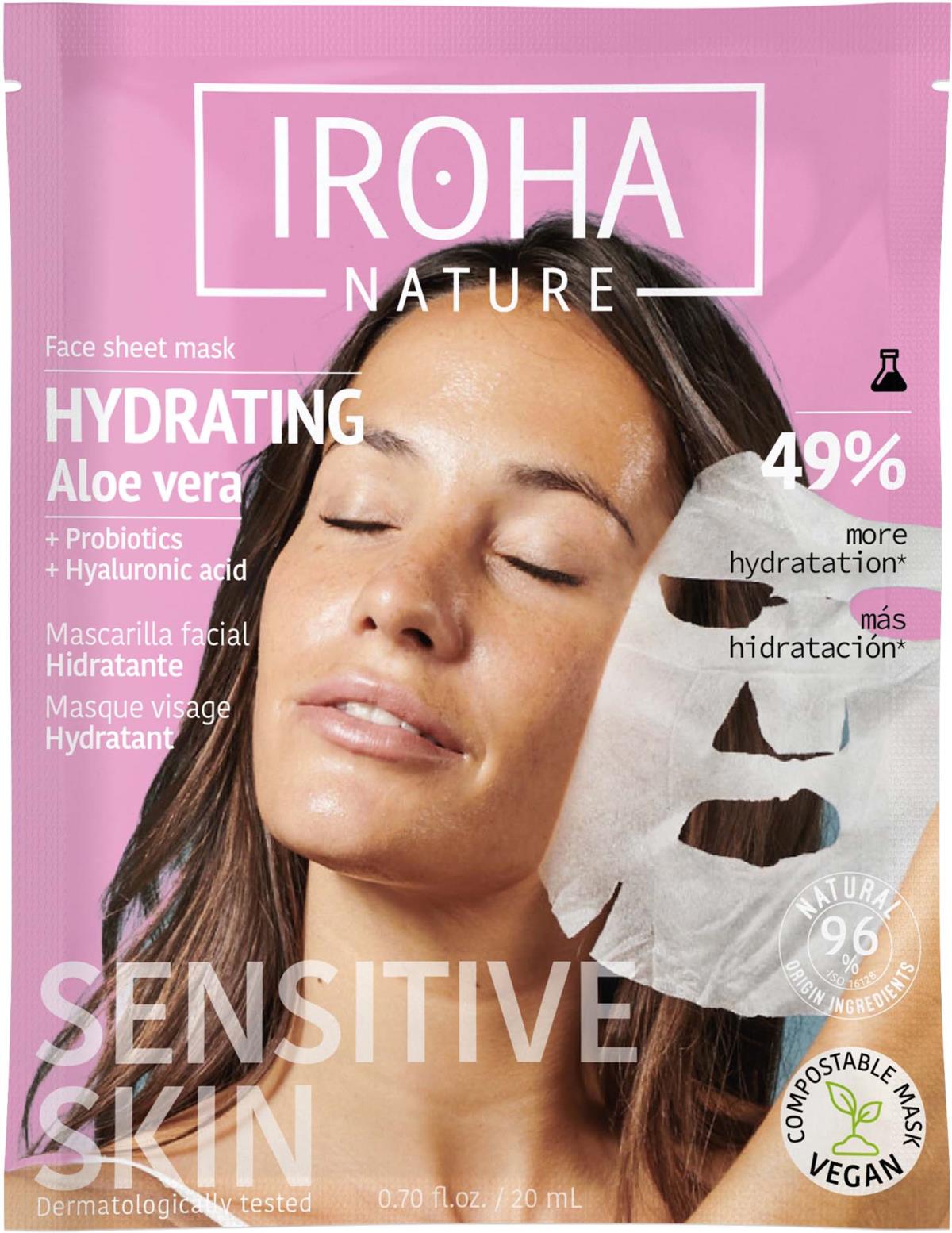 IROHA NATURE Hydrating Aloe Vera Face Sheet Mask | lyko.com