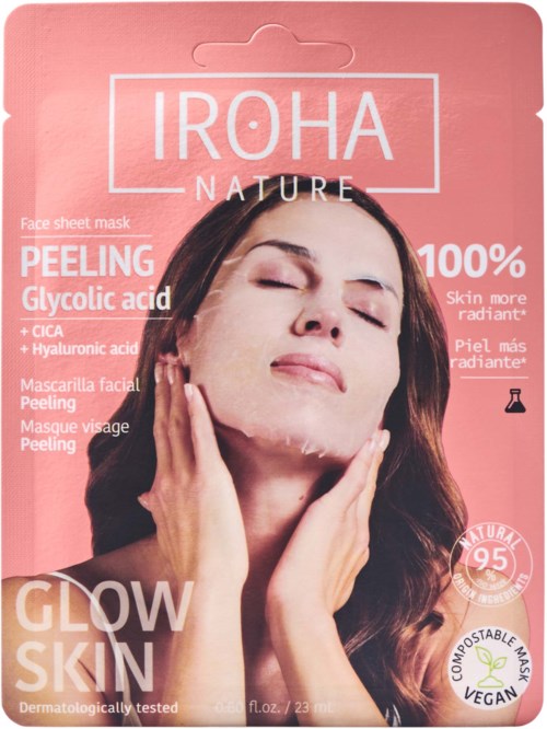 IROHA NATURE Peeling Glycolic Acid Face Sheet Mask | lyko.com