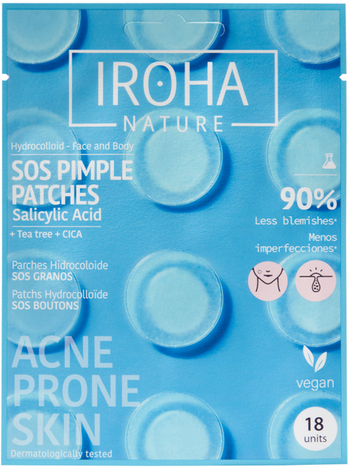 IROHA NATURE SOS Salicylic Acid Pimple Patches | lyko.com