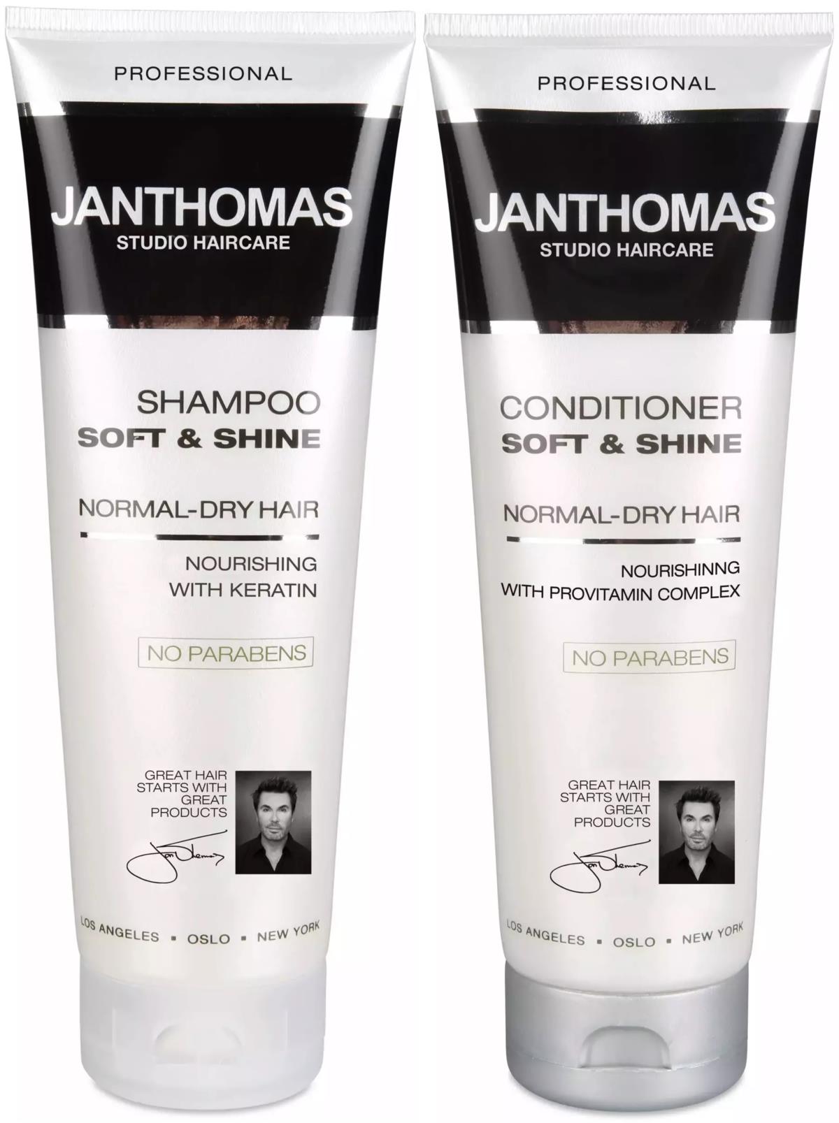 Jan Thomas Soft & Shine Bundle Shampoo 250 ml & Conditioner 250 ml ...