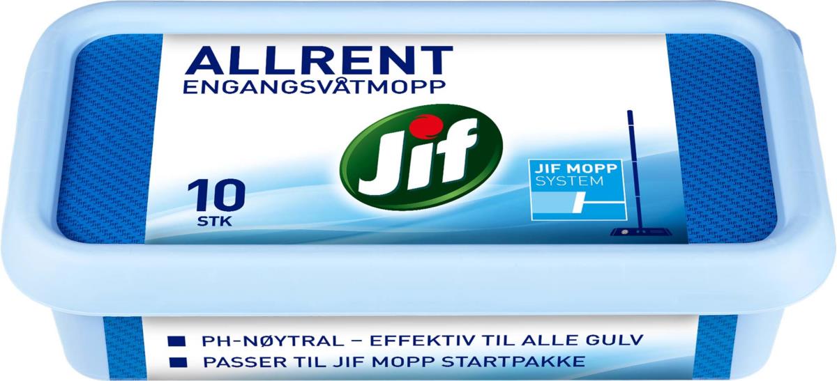 Jif All-Clean Disposable Wet Mop 10 st | lyko.com
