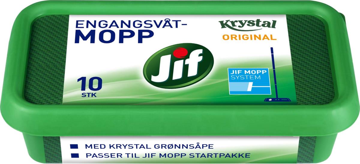 Jif Disposable Wet Mop Krystal 10 st | lyko.com