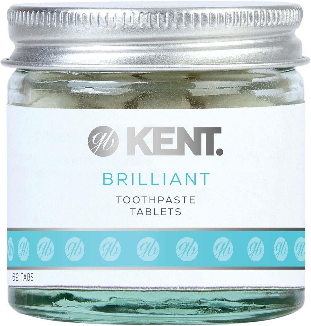 Kent Brushes Kent Oral Care BRILLIANT 62 Toothpaste Tablets Jar | lyko.com