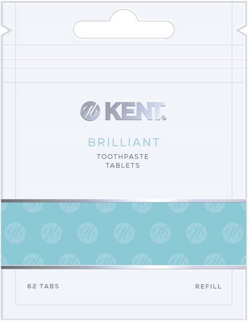 Kent Brushes Kent Oral Care BRILLIANT 62 Toothpaste Tablets Refill ...