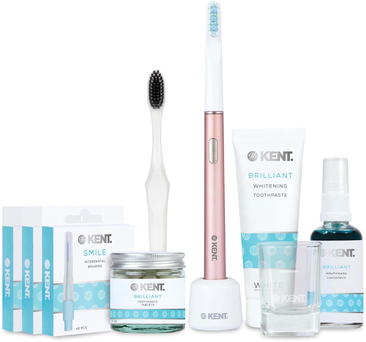 Kent Brushes Kent Oral Care SONIK Electric Toothbrush Starter Kit in ...