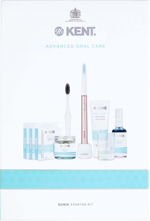 Kent Brushes Kent Oral Care SONIK Electric Toothbrush Starter Kit in ...