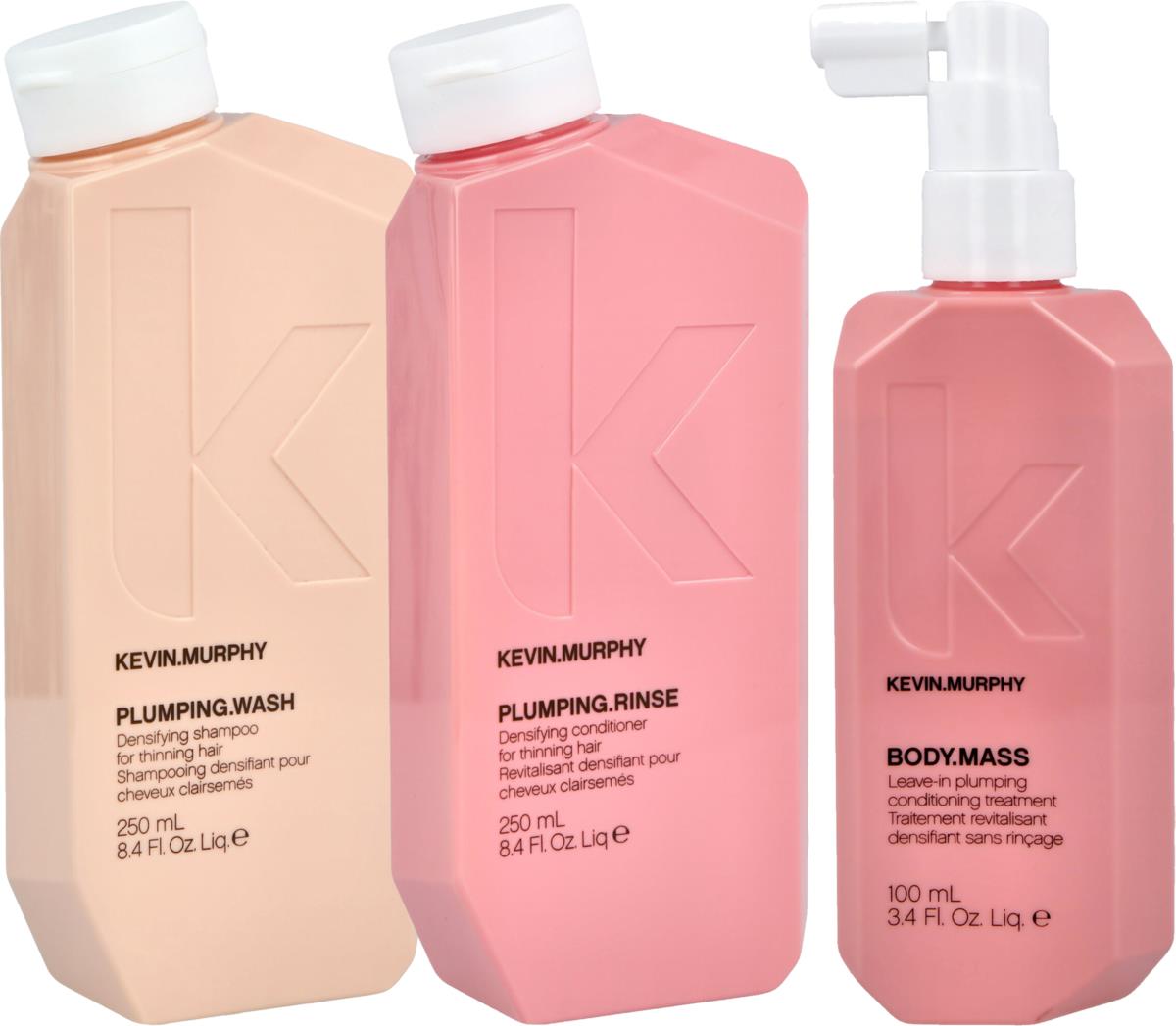 Kevin Murphy Plumping Bundle Wash 250 ml & Rinse 250 ml & Body Mass Leave-in 100 ml | lyko.com