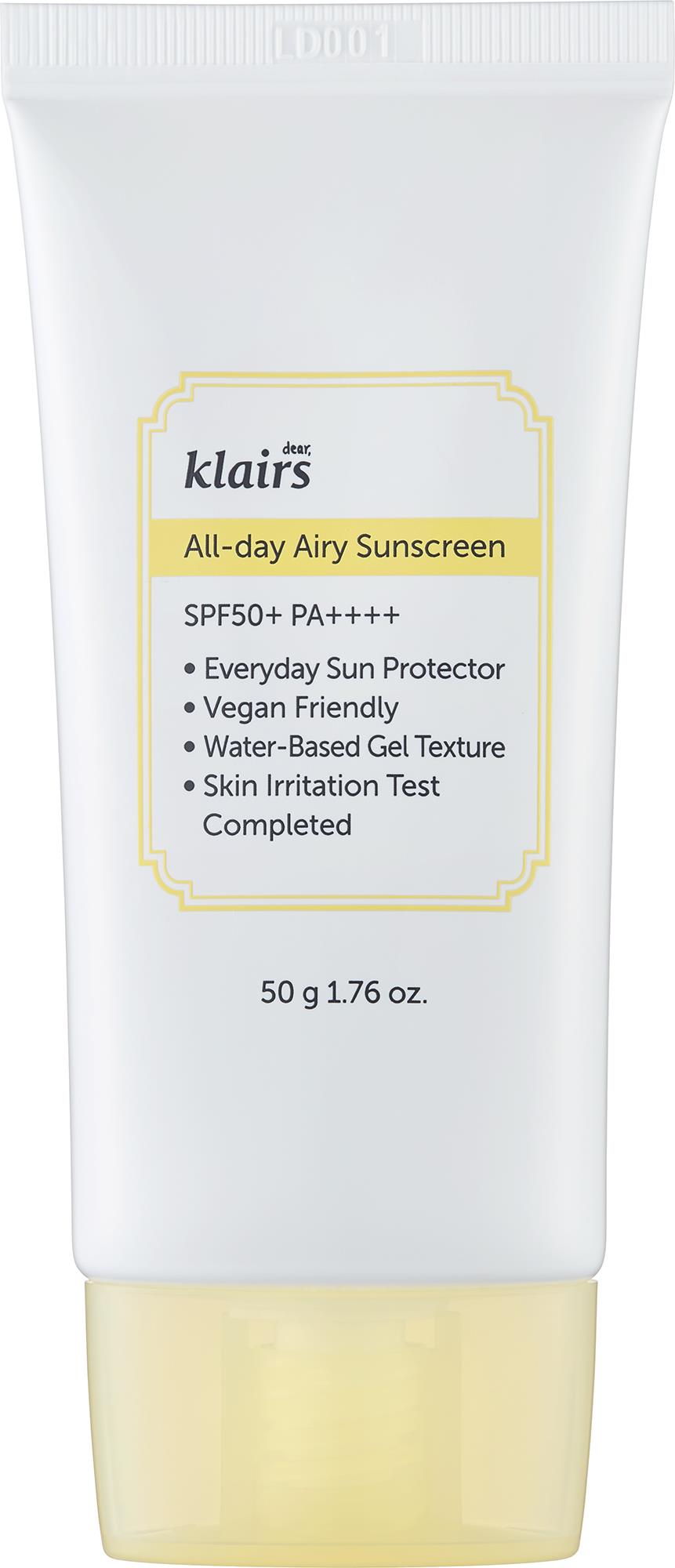 Klairs All-day Airy Sunscreen 50 ml | lyko.com
