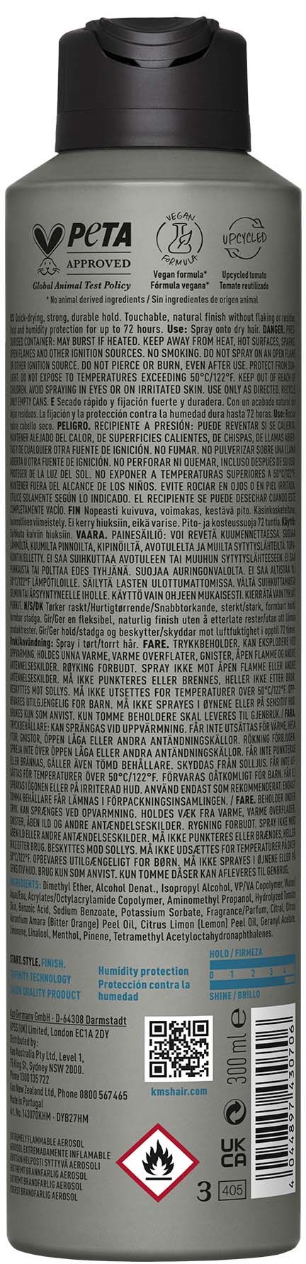 KMS HairStay Firm Finishing Hairspray 300 ml | lyko.com