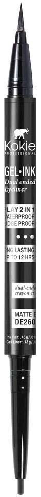 Kokie Cosmetics Gel-Ink Dual Ended Liner Black | lyko.com
