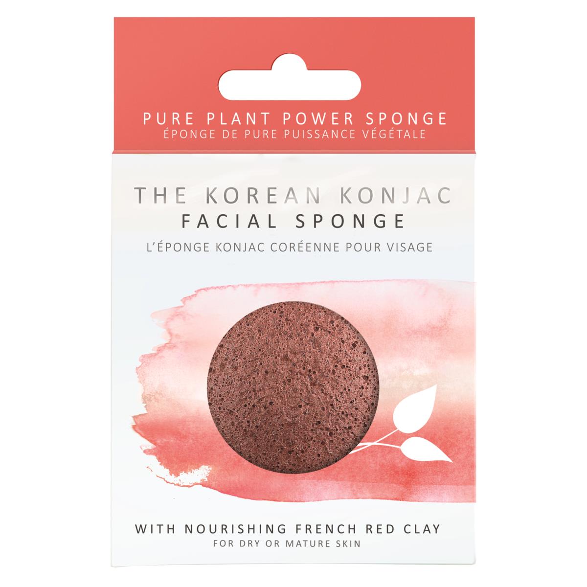 Konjac Sponge Premium Red Clay | lyko.com