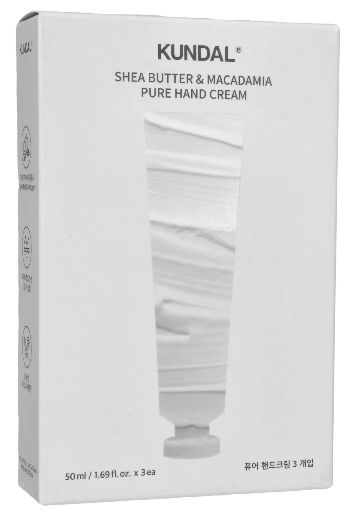 Kundal Shea Butter & Macadamia Pure Hand Cream Cherry Blossom 3 x 50 ml ...