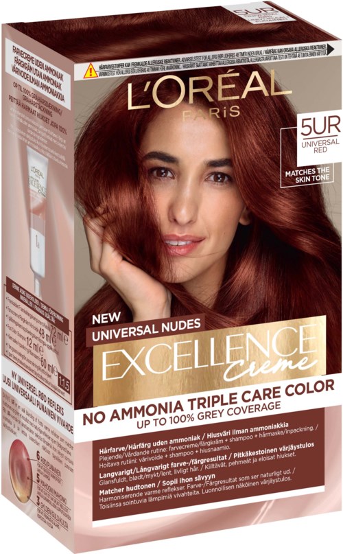 Loreal Paris Excellence Crème Universal Nudes Hair Color 5UR Universal ...