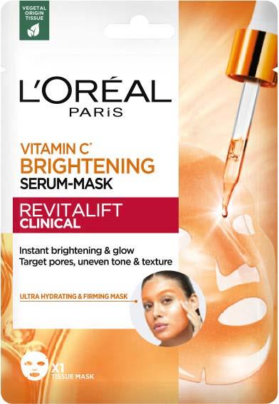 Loreal Paris Revitalift Clinical Vitamin C Brightening Serum-Mask ...