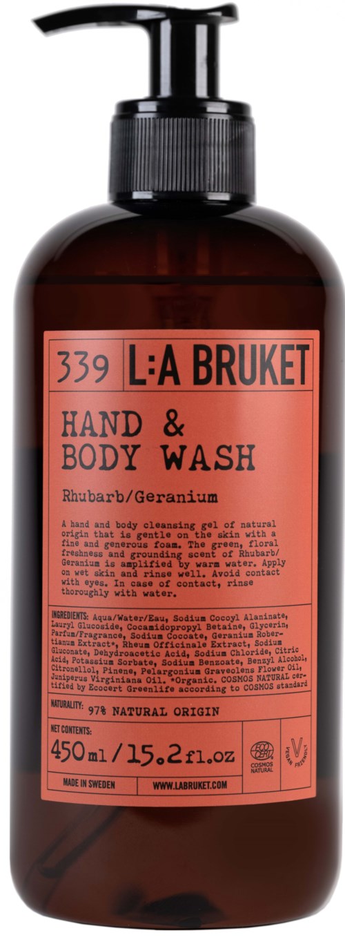 L:a Bruket Hand & Body Wash Rhubarb 450 ml | lyko.com