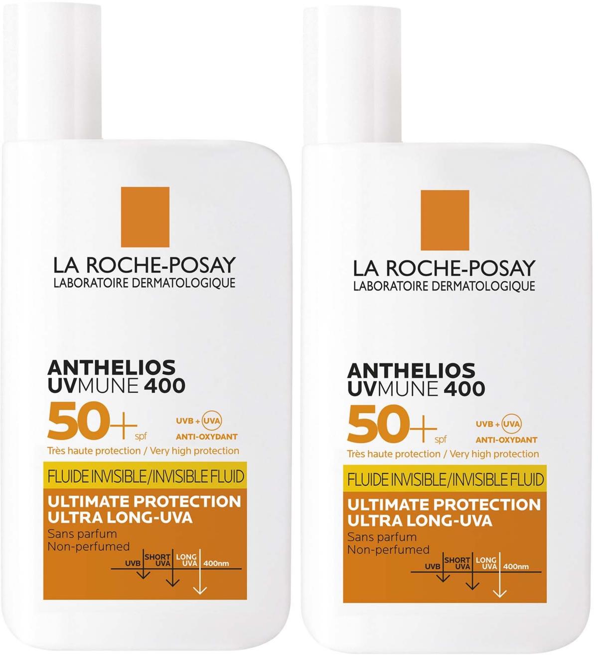 La Roche-Posay Anthelios Uvmune Ultra Light Cream SPF50+ Duo 2x50 ml ...