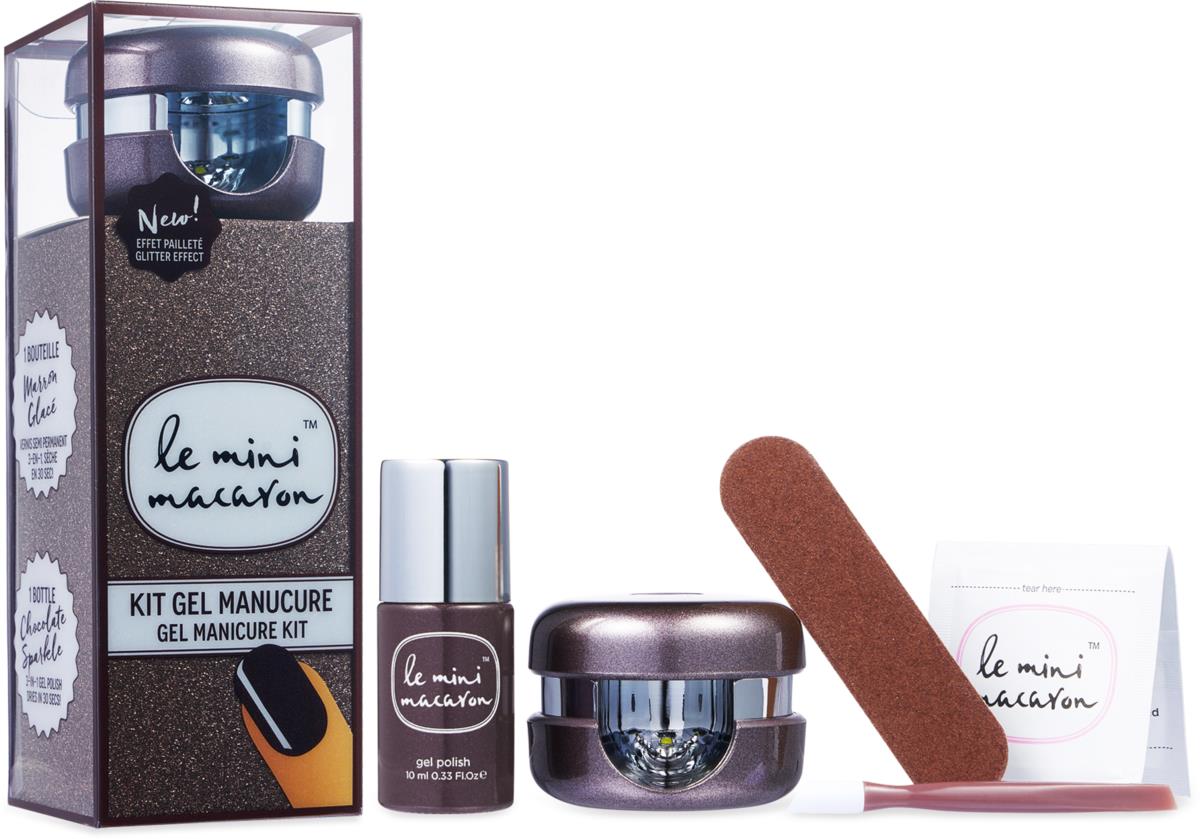 Le Mini Macaron Manicure Kit Chocolate Sparkle | lyko.com