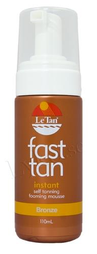 Le Tan Self Tanning Fast tan Instant Bronze Foaming mousse 110 ml ...