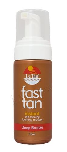 Le Tan Self Tanning Fast tan Instant Deep bronze Foaming mousse 110 ml ...