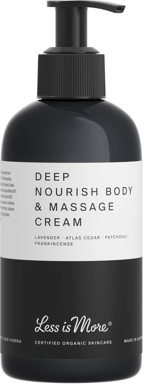 Less Is More Organic Deep Nourish Body & Massage Cream Lavender 250 ml ...