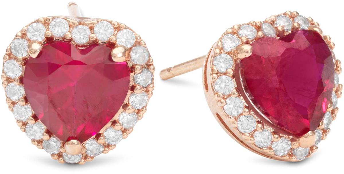 Lily and Rose Delphine stud earrings - Pink ruby Pink ruby | lyko.com