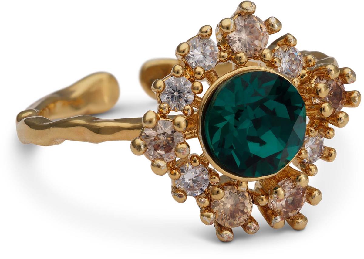 Lily and Rose New Emily ring - Emerald | lyko.com