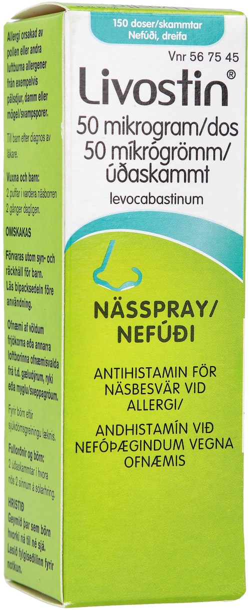 Livostin Nässpray 0,5mg | lyko.com