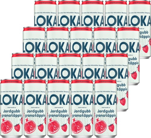LOKA Jordgubb Granatäpple 20 x 33 cl | lyko.com