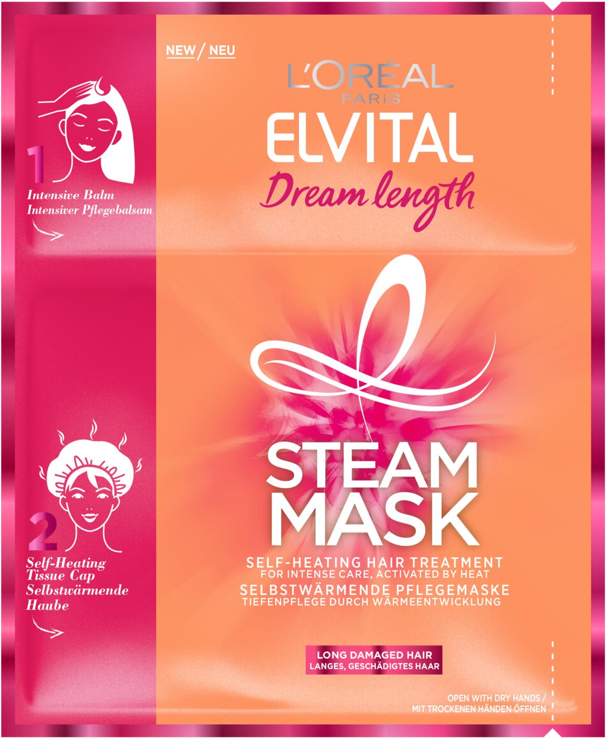 Loreal Paris Elvital L'Oréal Paris Dream Length Steam Mask 1 1 ml ...