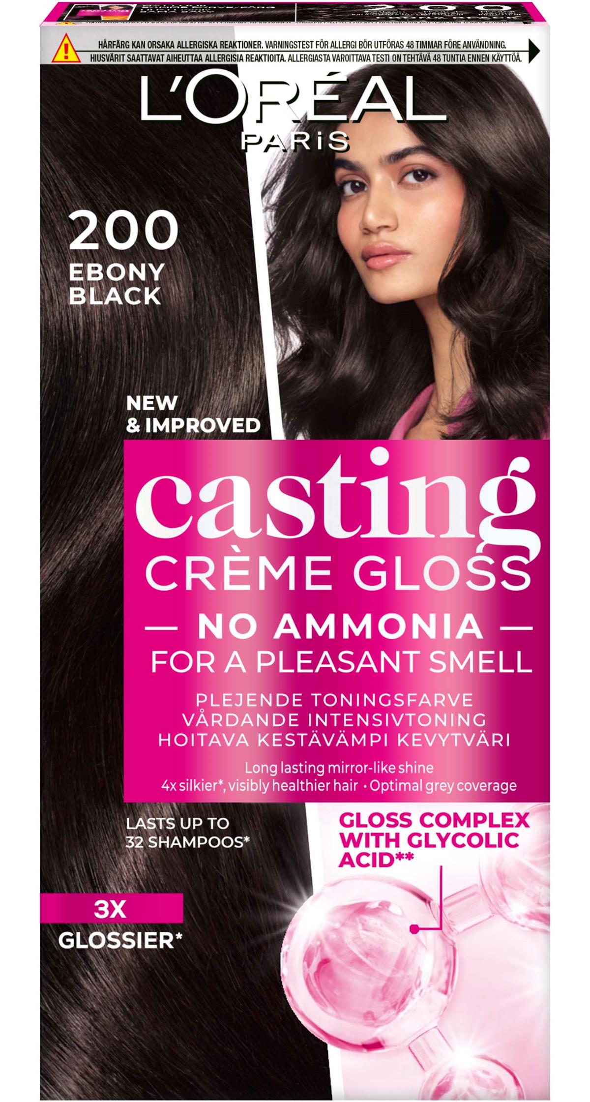 L'Oréal Paris Casting Crème Gloss 200 Ebony Black | lyko.com