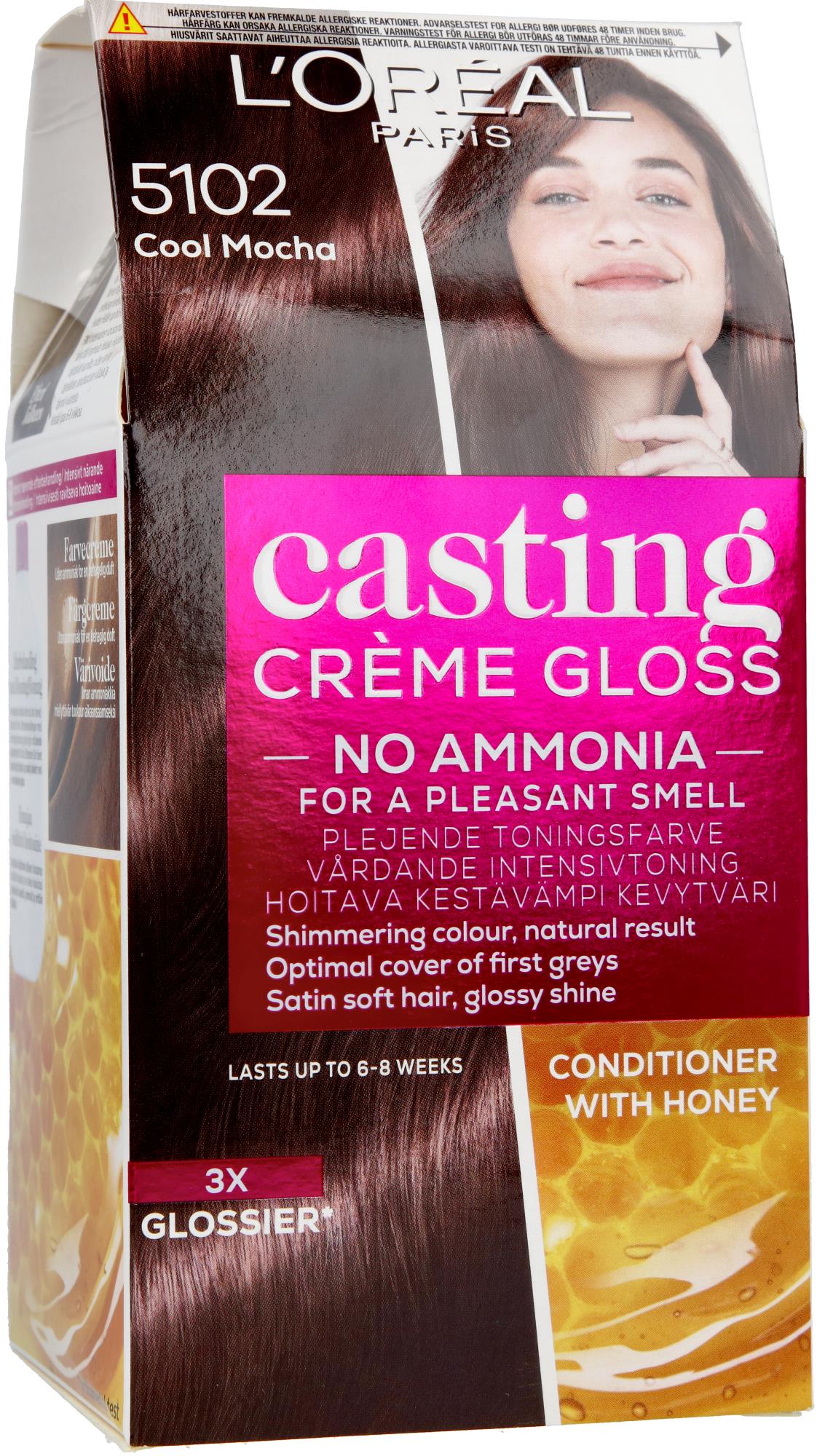 Loreal Paris Casting Crème Gloss Conditioning Color 5102 Cool Mocha ...