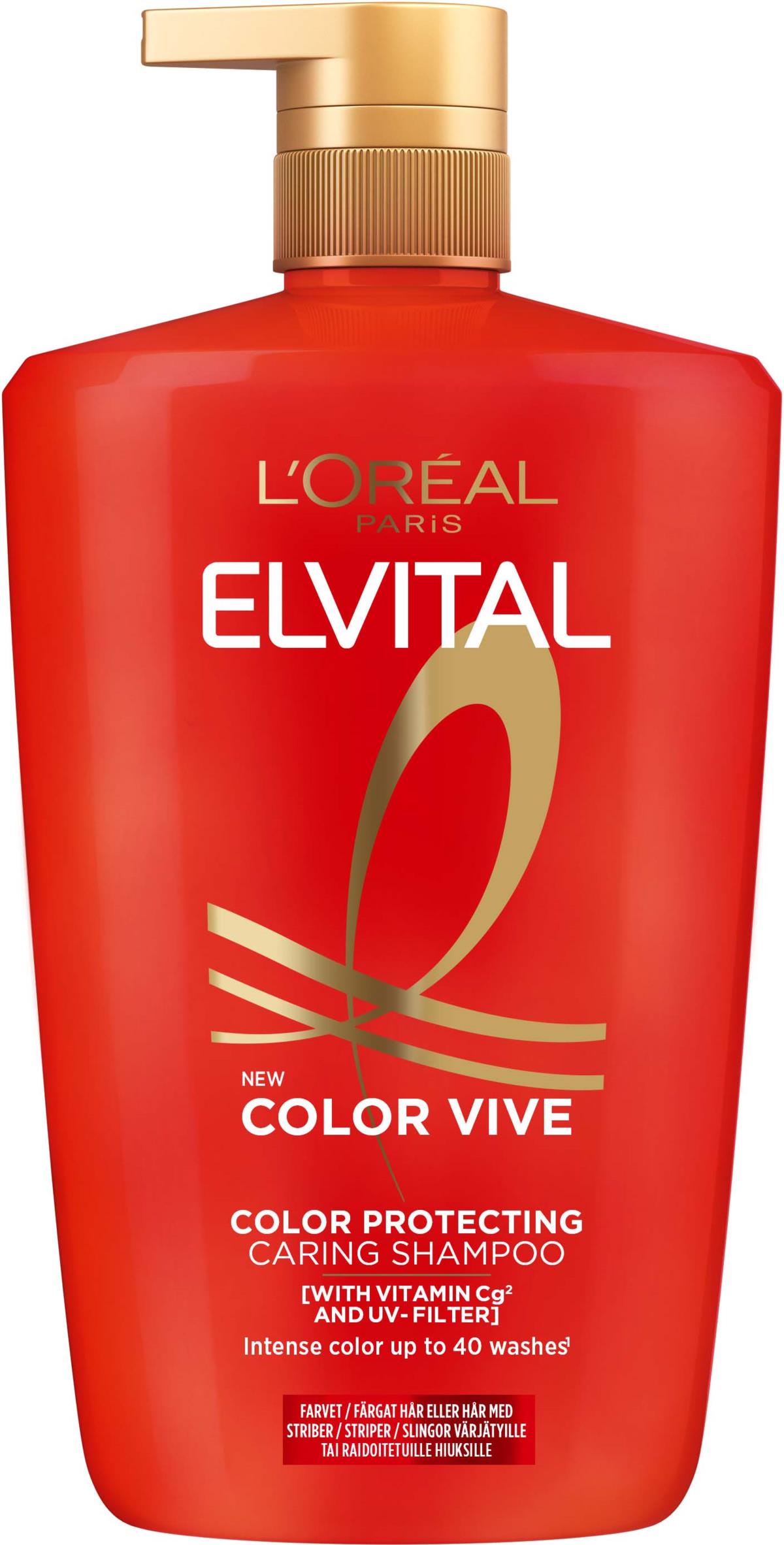 Loreal Paris Elvital Color Vive Shampoo 1000 ml | lyko.com