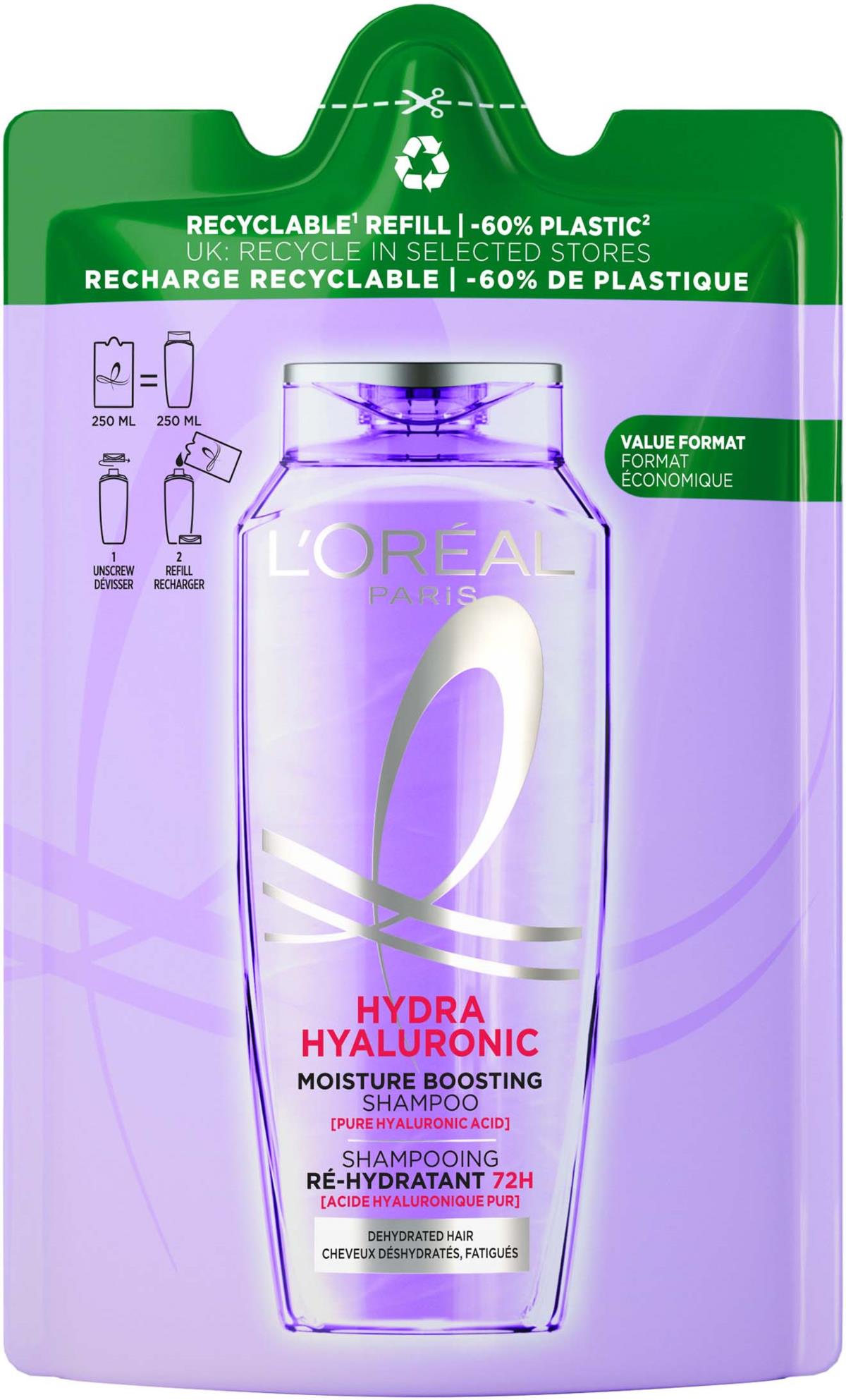 Loreal Paris Elvital Hyaluron Plump Shampoo Refill 250 ml | lyko.com